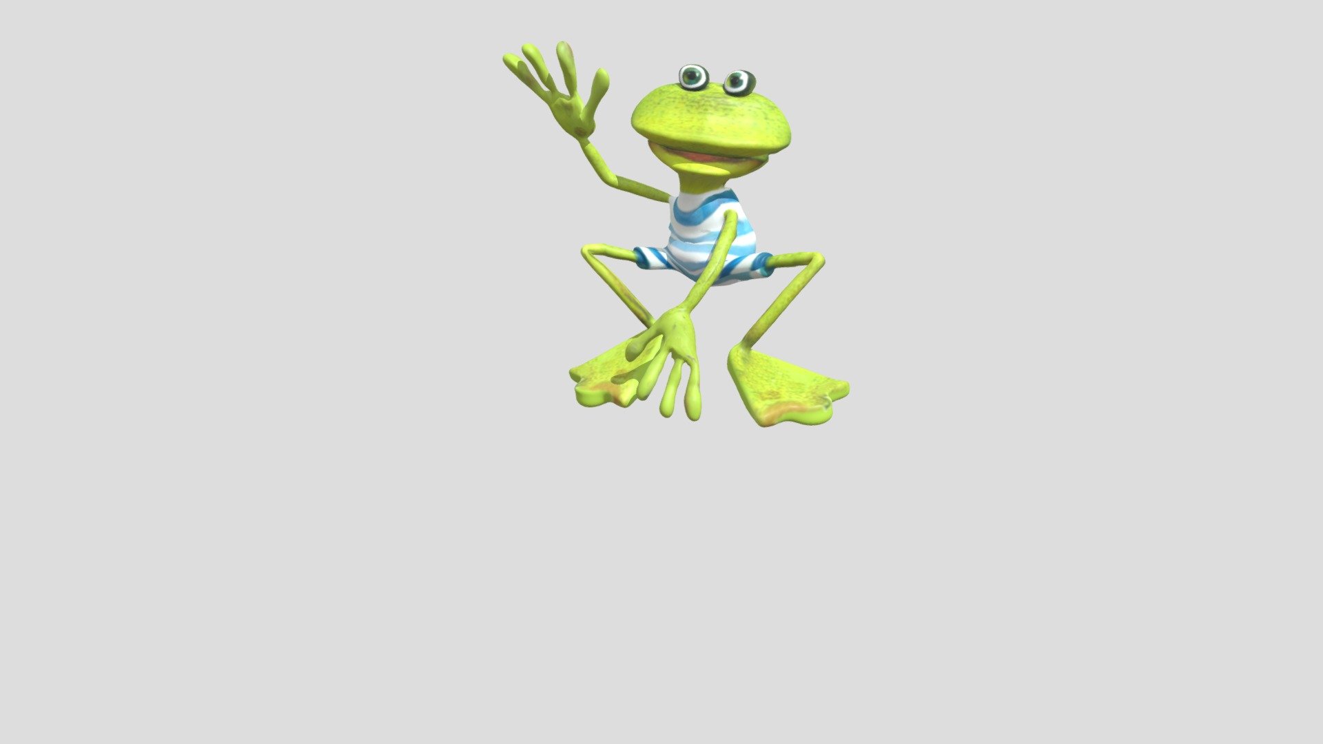 Frog for AR book - 3D model by Zinaida.Kovrova [d5d4982] - Sketchfab
