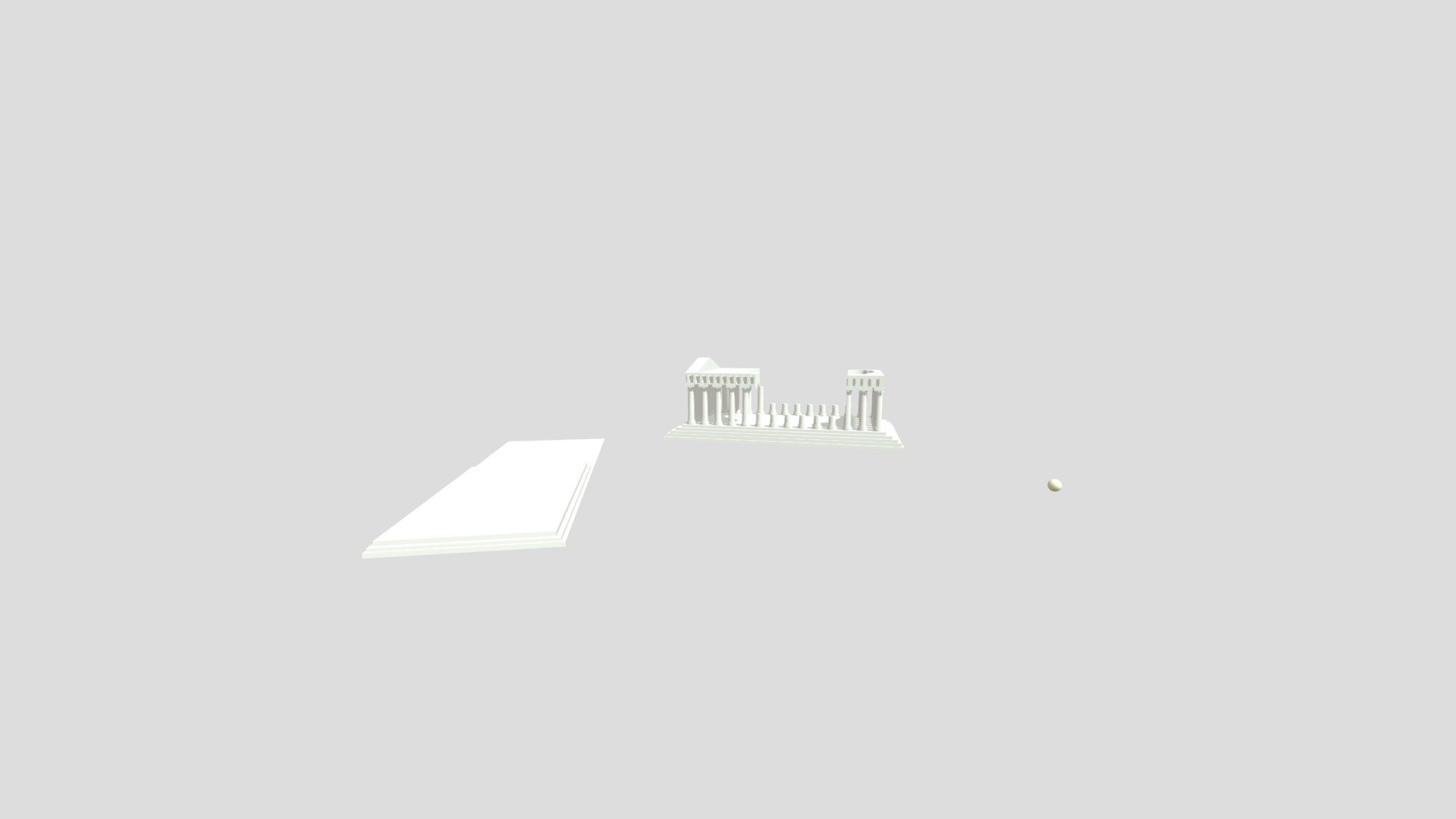 Greek Buildings (1) - 3D model by pmeineke [d5d50a5] - Sketchfab