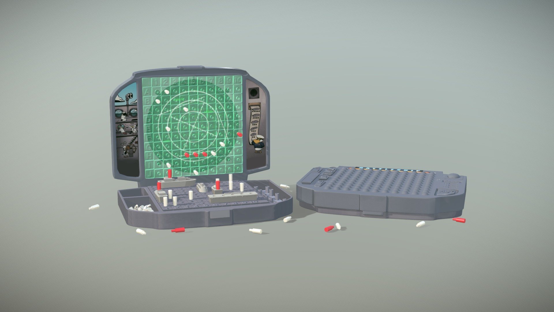 Battleship board game - 3D model by chosenkat [d5d5e11] - Sketchfab