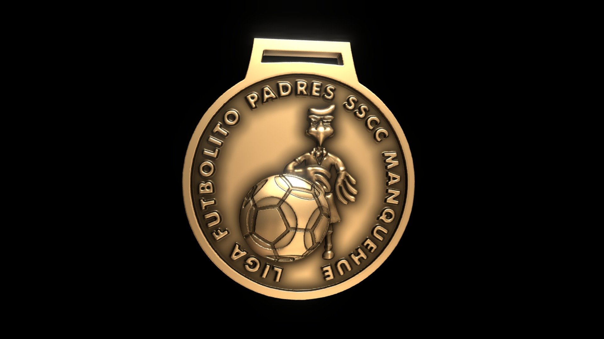 Medalla Liga Futbolito Padres SSCC - 3D model by Royal 3D (@e ...