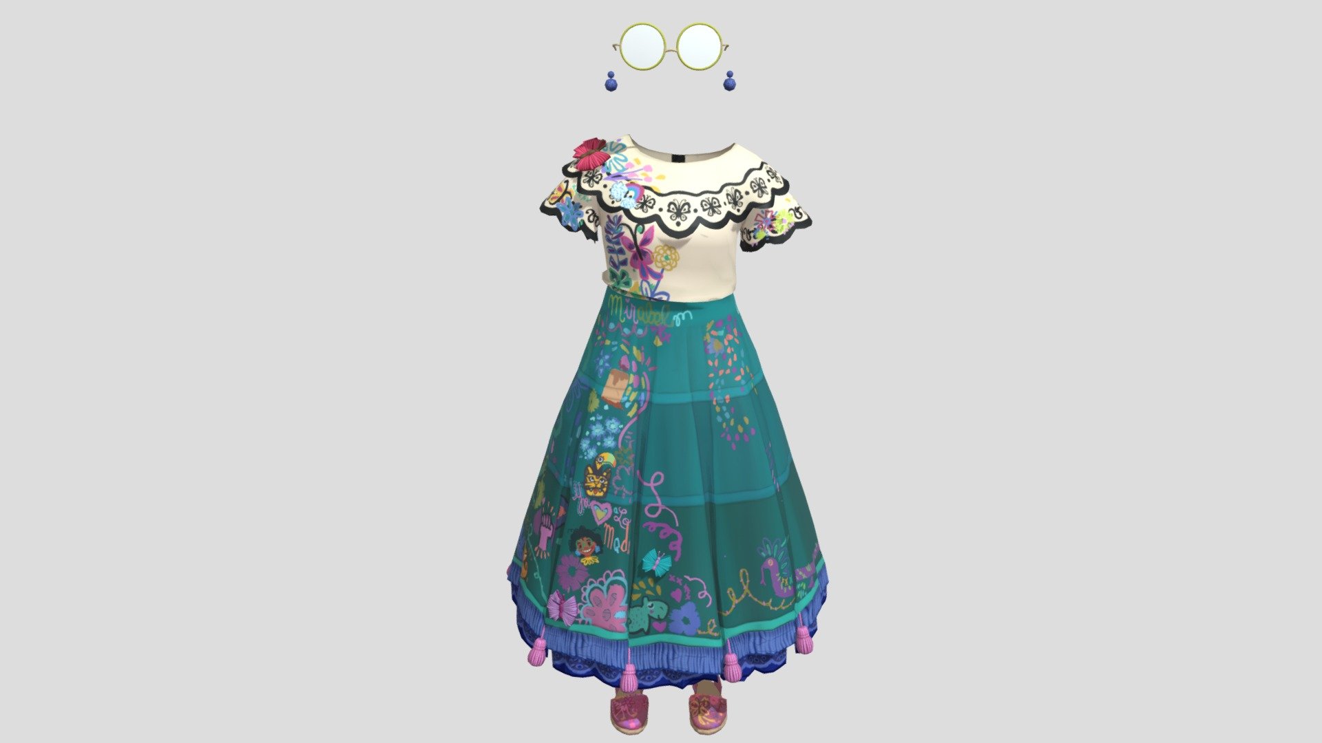 princess Mirabel clothes - Download Free 3D model by Princess Gowns ...