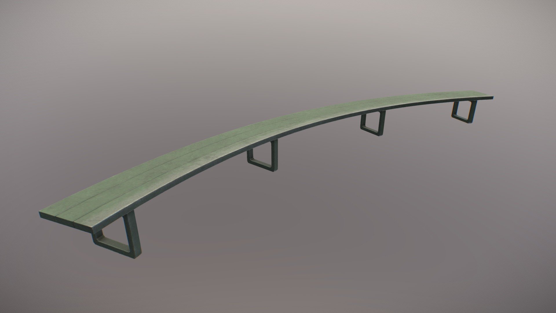 The Green Bench - Download Free 3D model by Ryan Kiesselbach ...