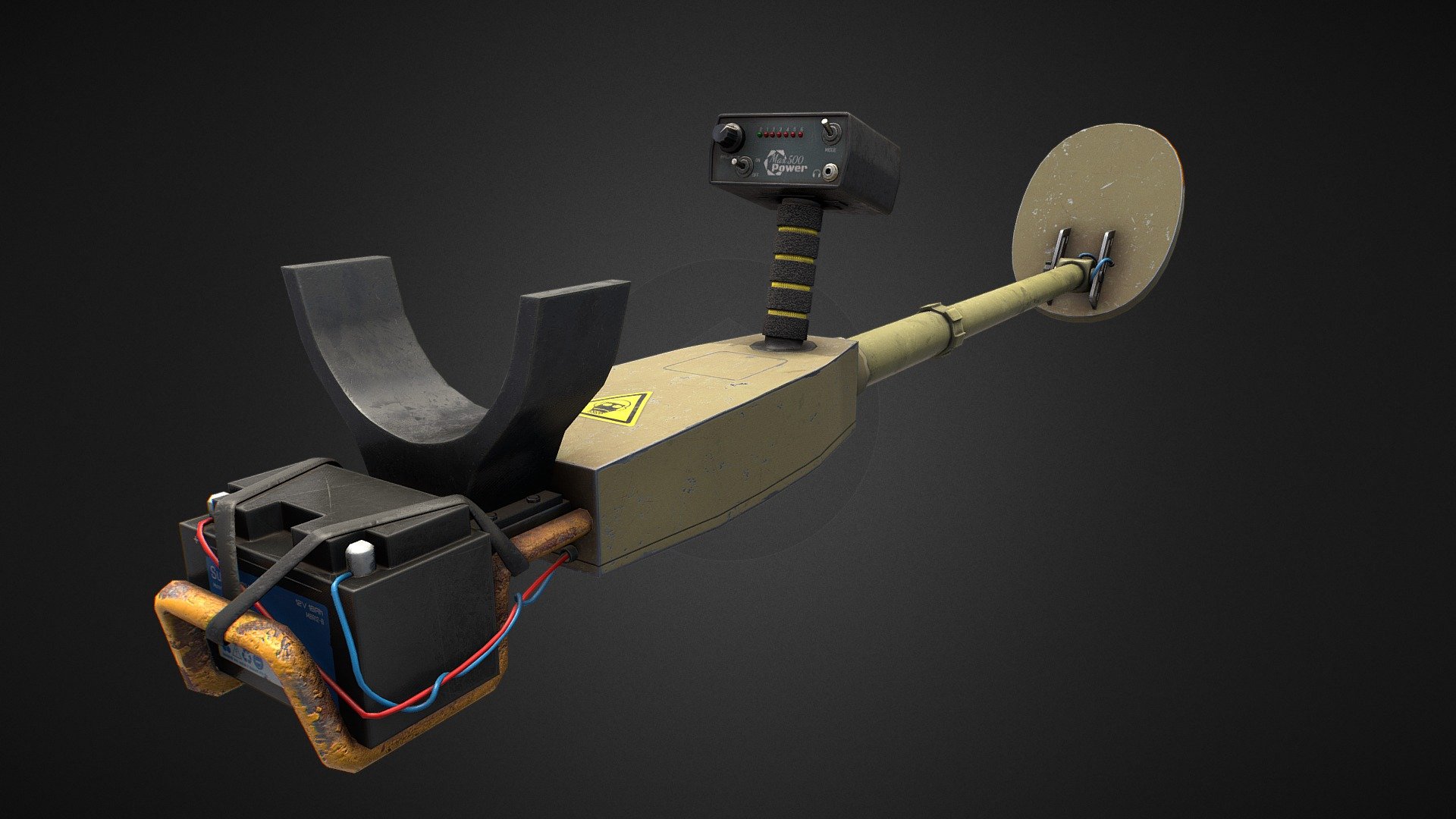 Metal Detector - Low Poly / Game-ready - 3D model by Undertaker ...