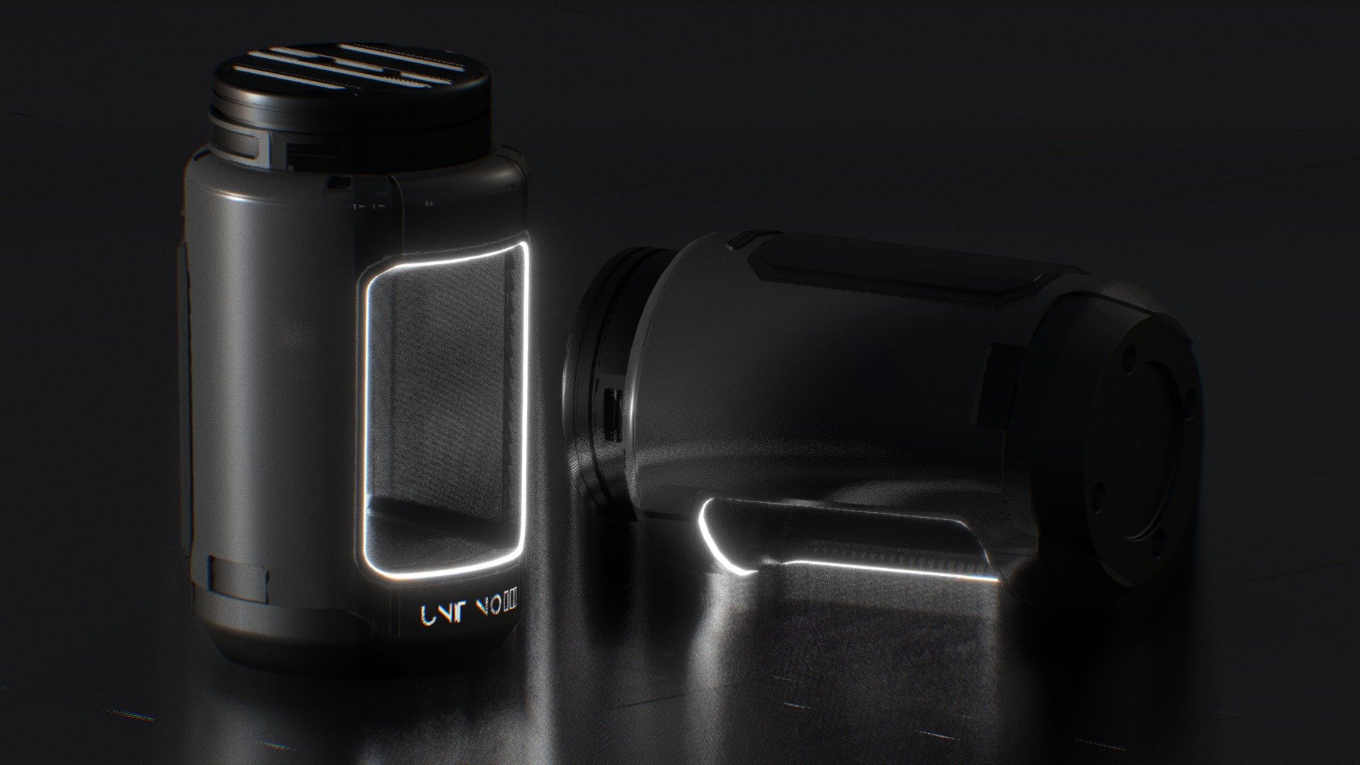 Sci-Fi Minimalistic Canister - Download Free 3D model by Tino Hunda ...