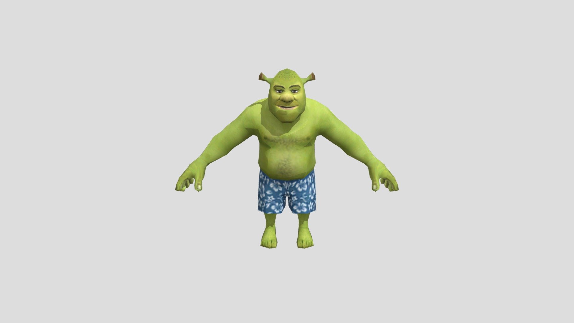 Shrek Swim Trunks - Download Free 3D model by showbizchannel224 [d5e3e65] - Sketchfab
