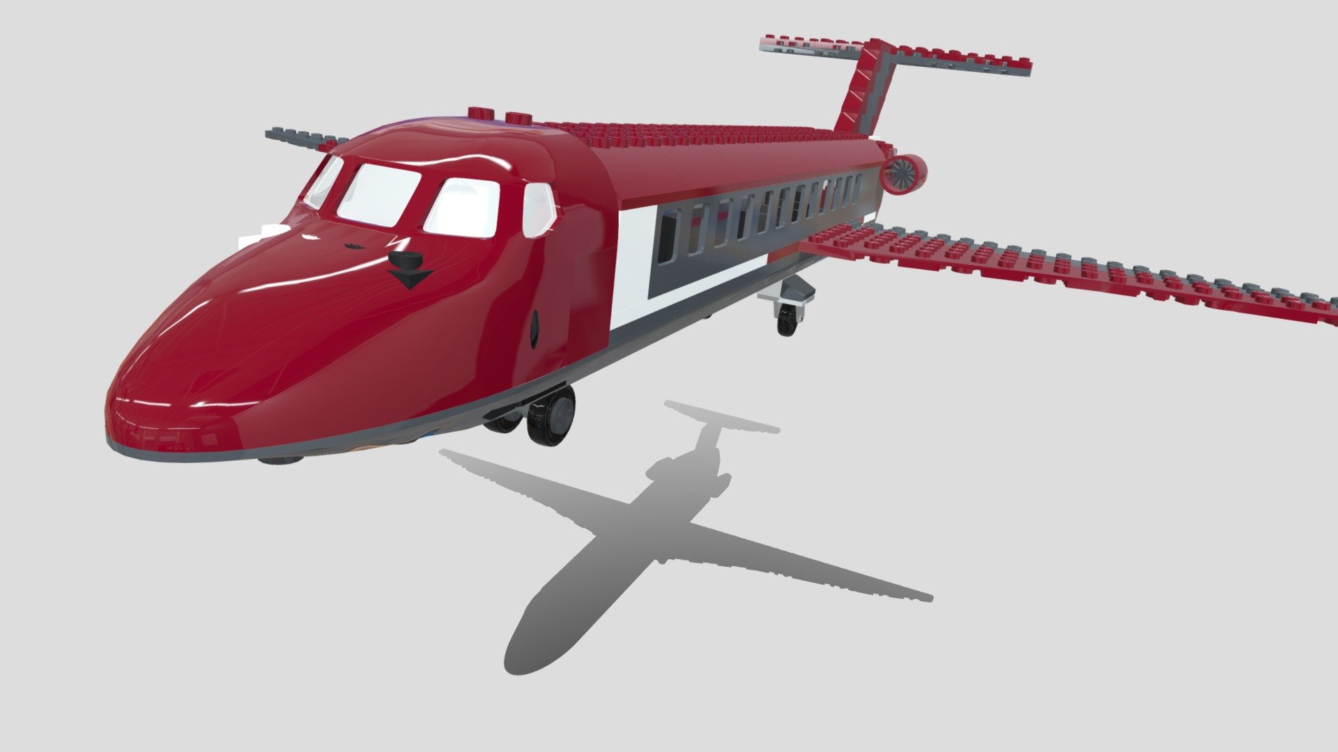 Lego Jet (Taking Off) - Download Free 3D model by Warfare (@warfare34 ...