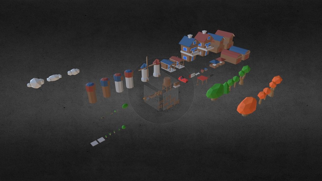 Farm Models - 3D model by Bek [d5e4dc7] - Sketchfab