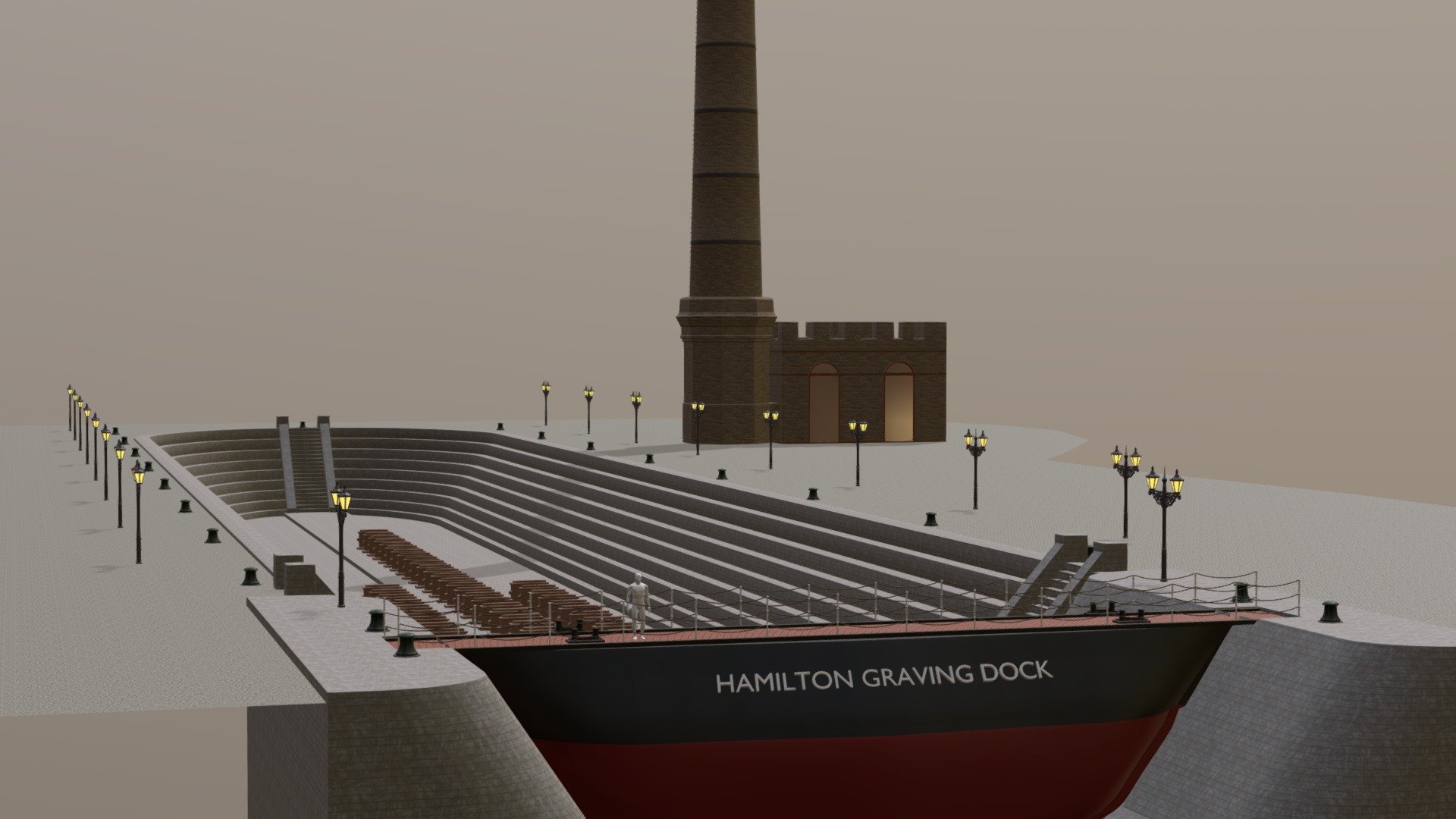 Hamilton Graving Dock - Buy Royalty Free 3D model by Thomas Binder ...
