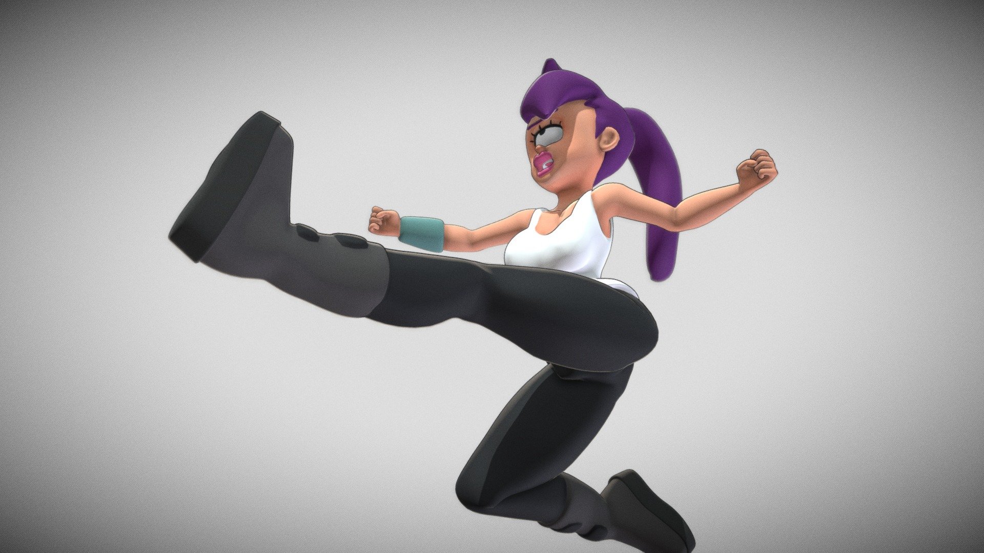 Leela Turanga 01 Pose - 3D model by Placidone [d5e8019] - Sketchfab