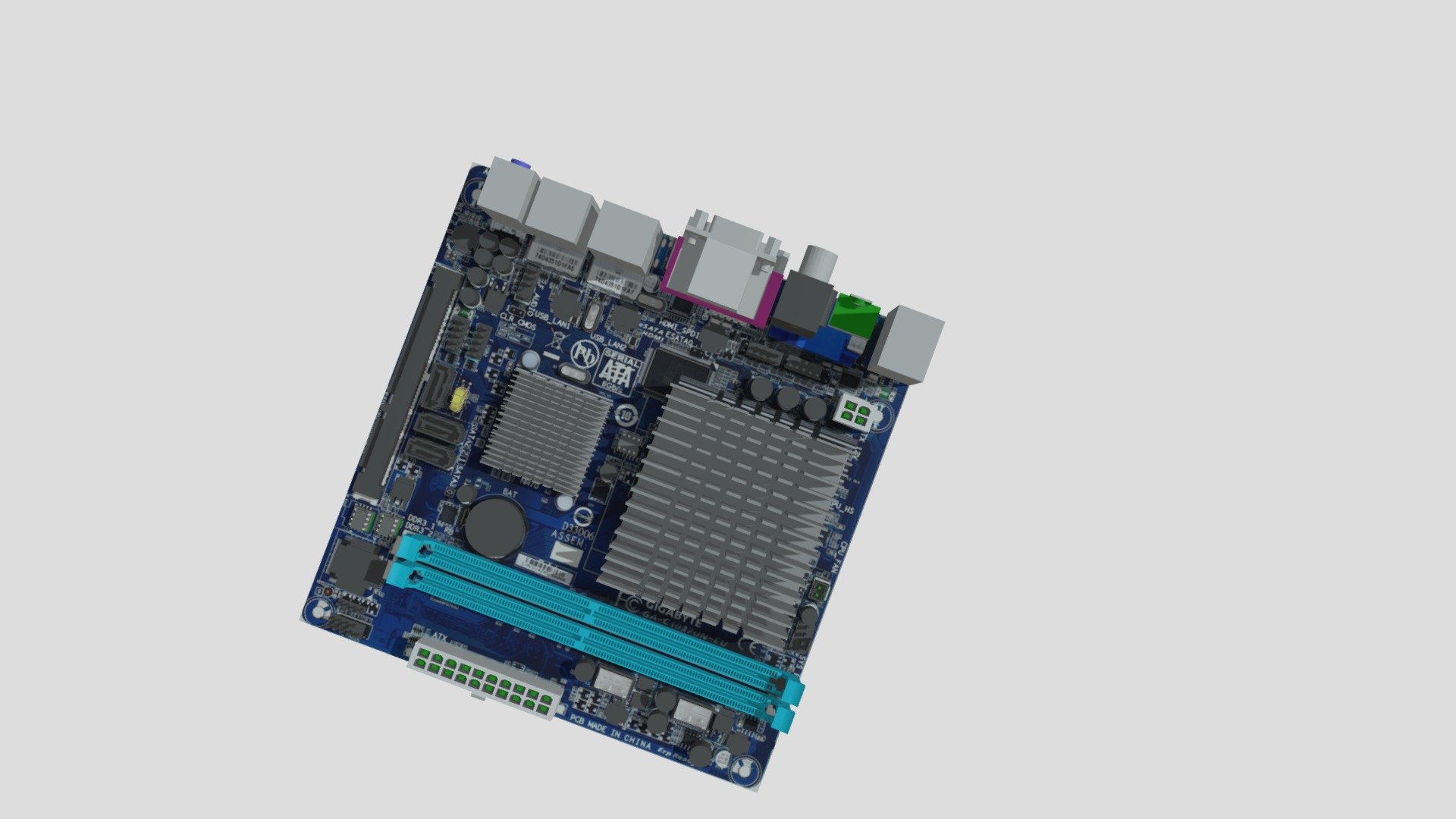 motherboard - 3D model by gabriele.lapalombella [d5e8294] - Sketchfab