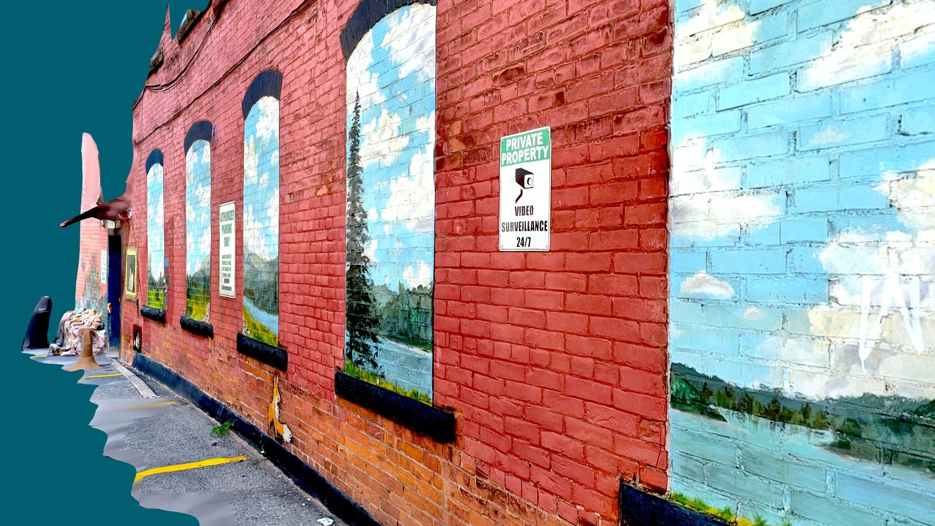 Mural on the Side of the Jet Cafe - Download Free 3D model by Hamilton ...