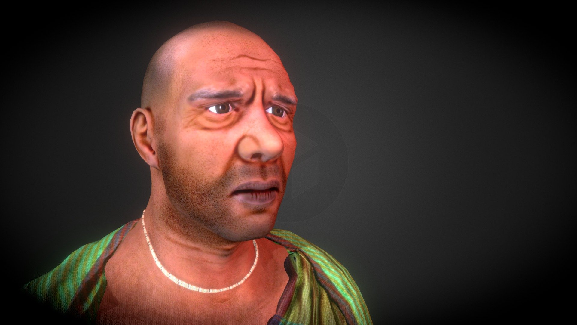 Male face - 3D model by Mikle (@cgamit786) [d5ef8bf] - Sketchfab