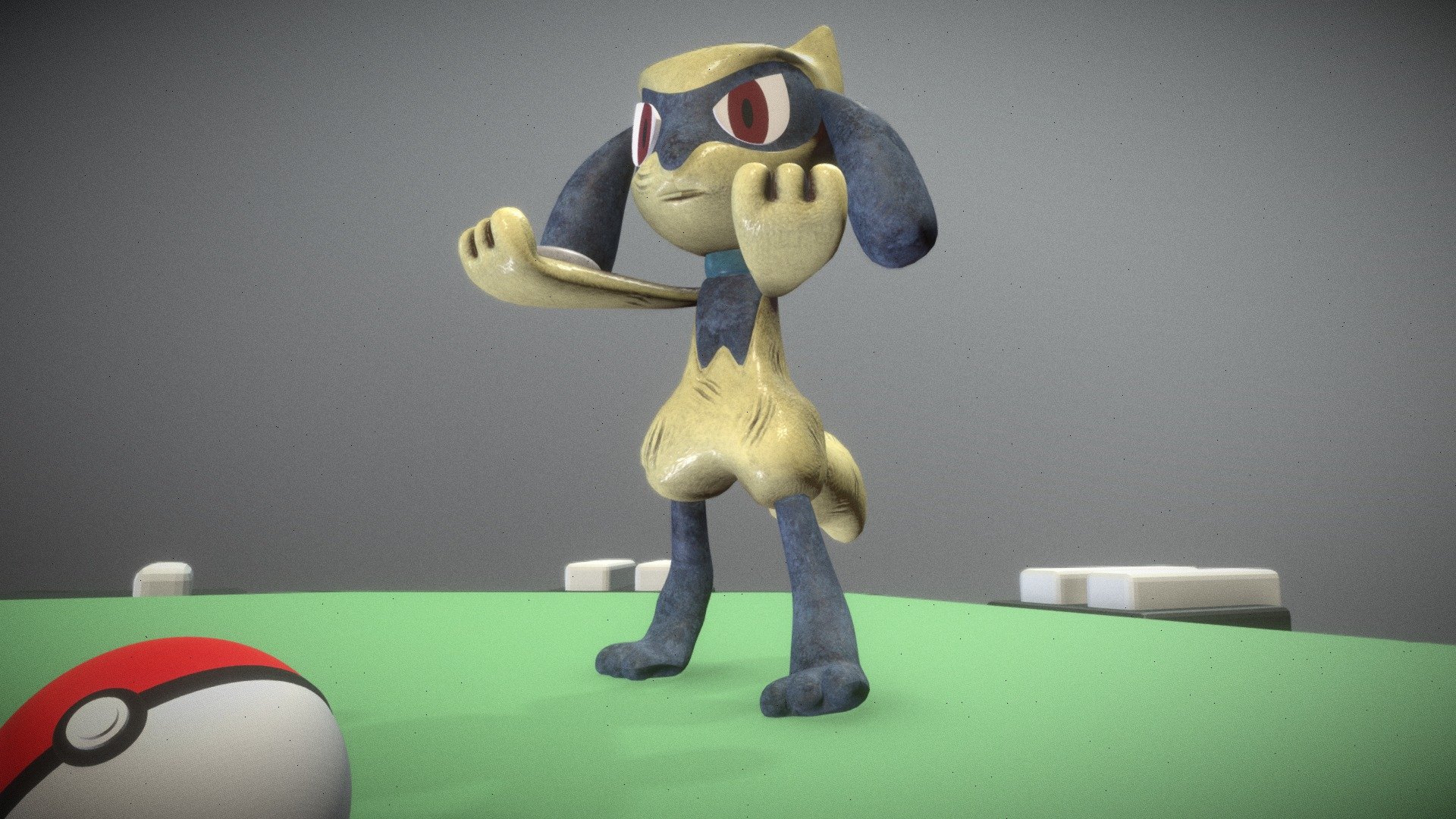 Riolu - 3D model by oscarav537 [d5f3d35] - Sketchfab