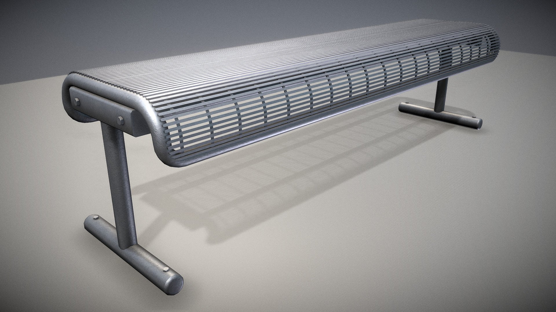 Modern Metal Wireframe Park Bench [2] (Low-Poly) - Buy Royalty Free 3D ...
