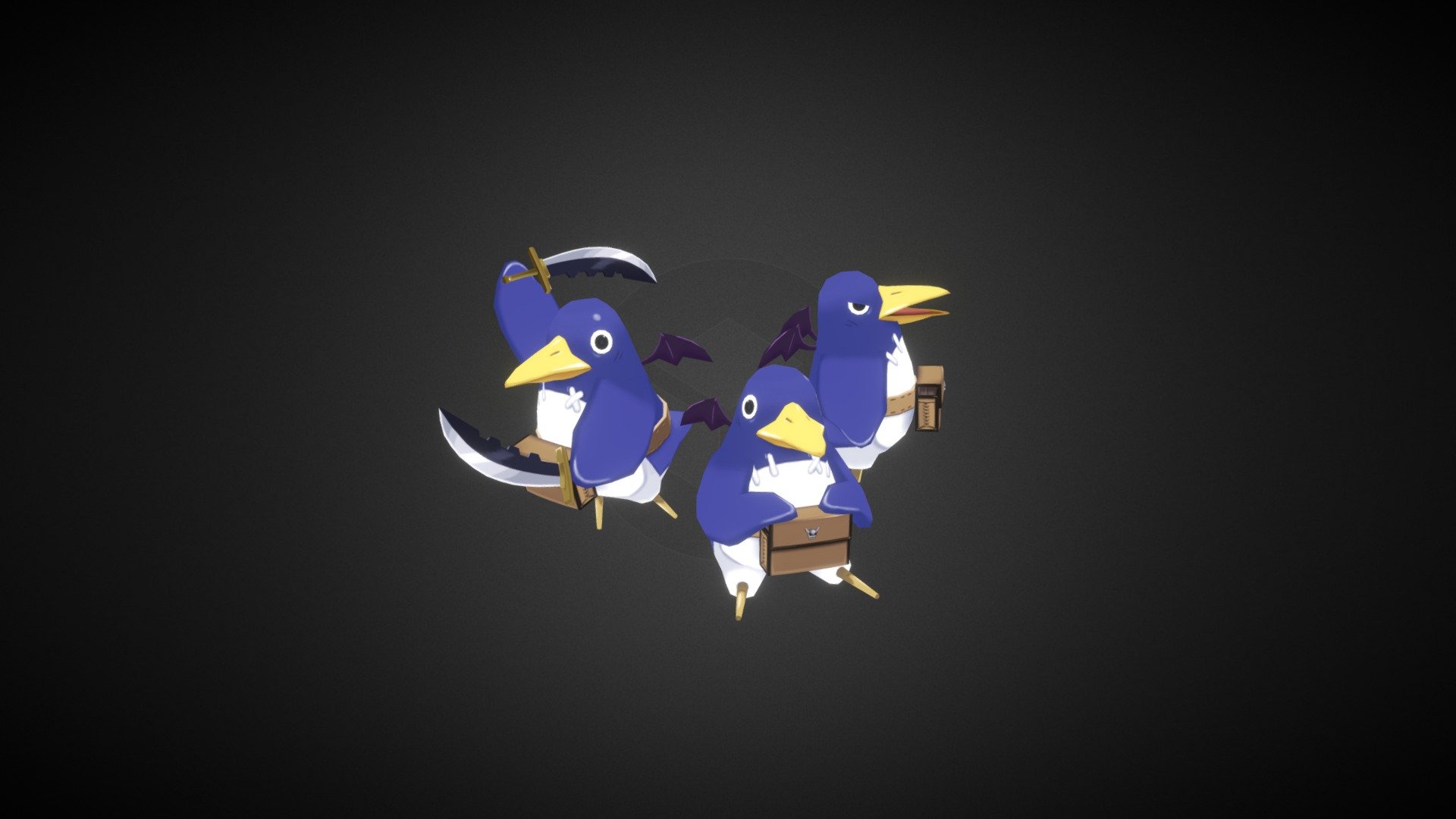 Prinny - 3D model by Sak you (@ekackiq) [d5f5e00] - Sketchfab