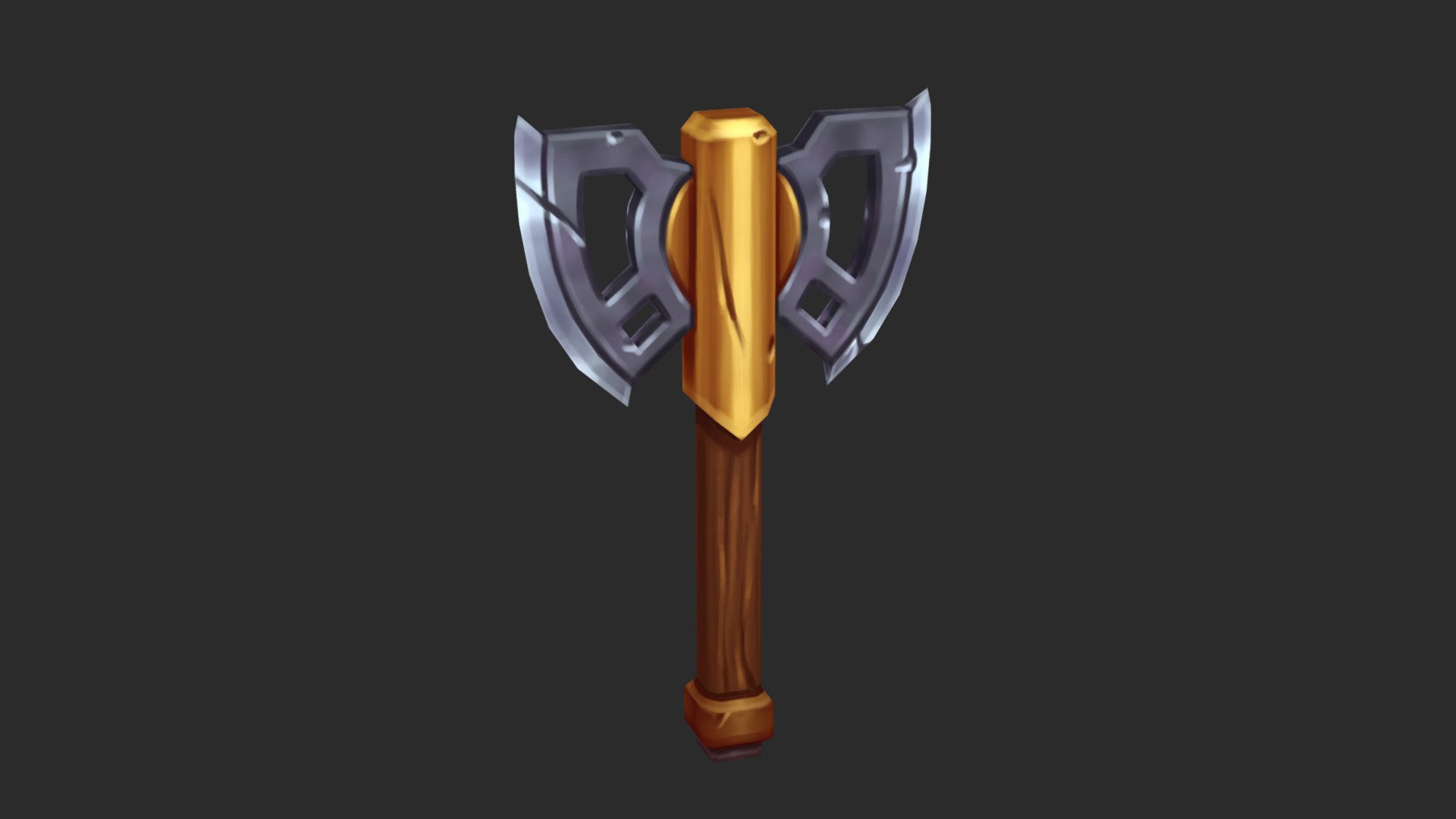 Hand-Painted Dwarf Axe - 3D model by GrunoKromer [d5f923d] - Sketchfab
