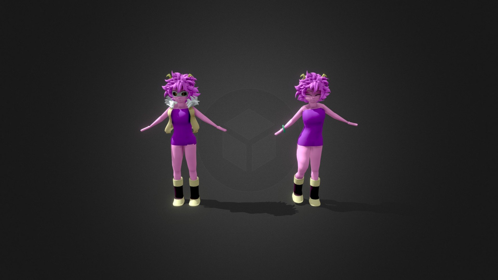 Mina_Ashido_Fullbody - Download Free 3D model by Valery_147 [d5f9df8 ...