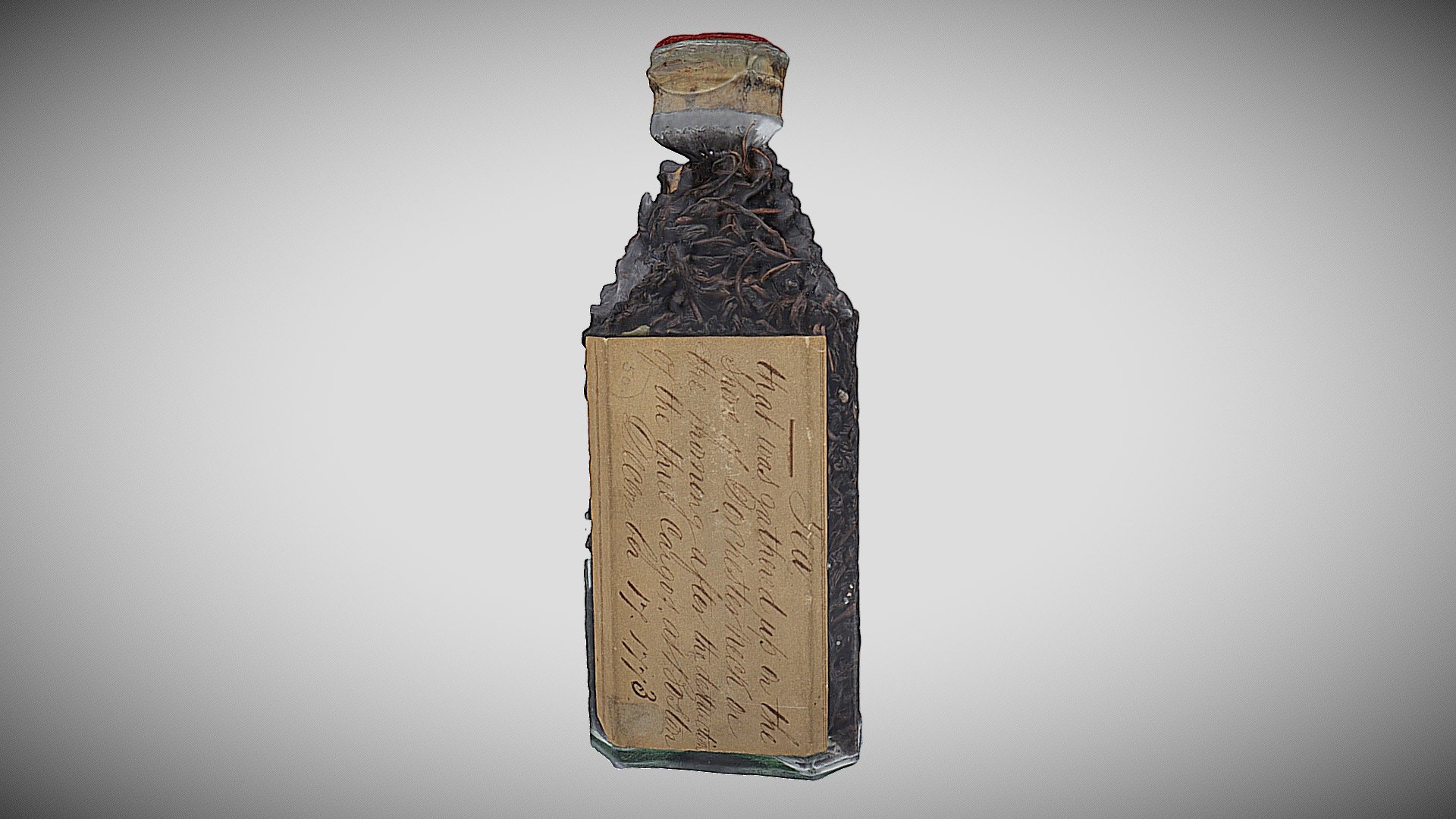 Boston Tea Party tea in a glass bottle - Download Free 3D model by ...