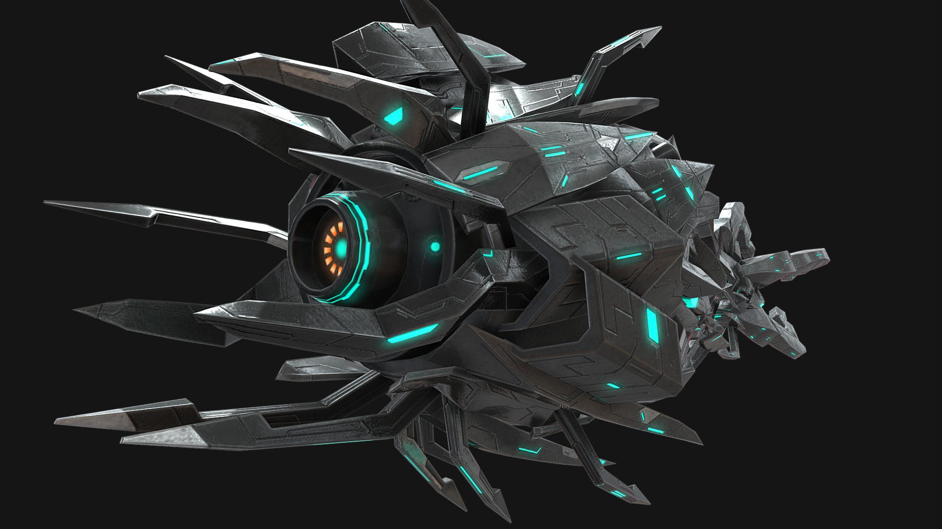 Alien Spaceship - 3D model by DIS (@dis__) [d5fc6e1] - Sketchfab