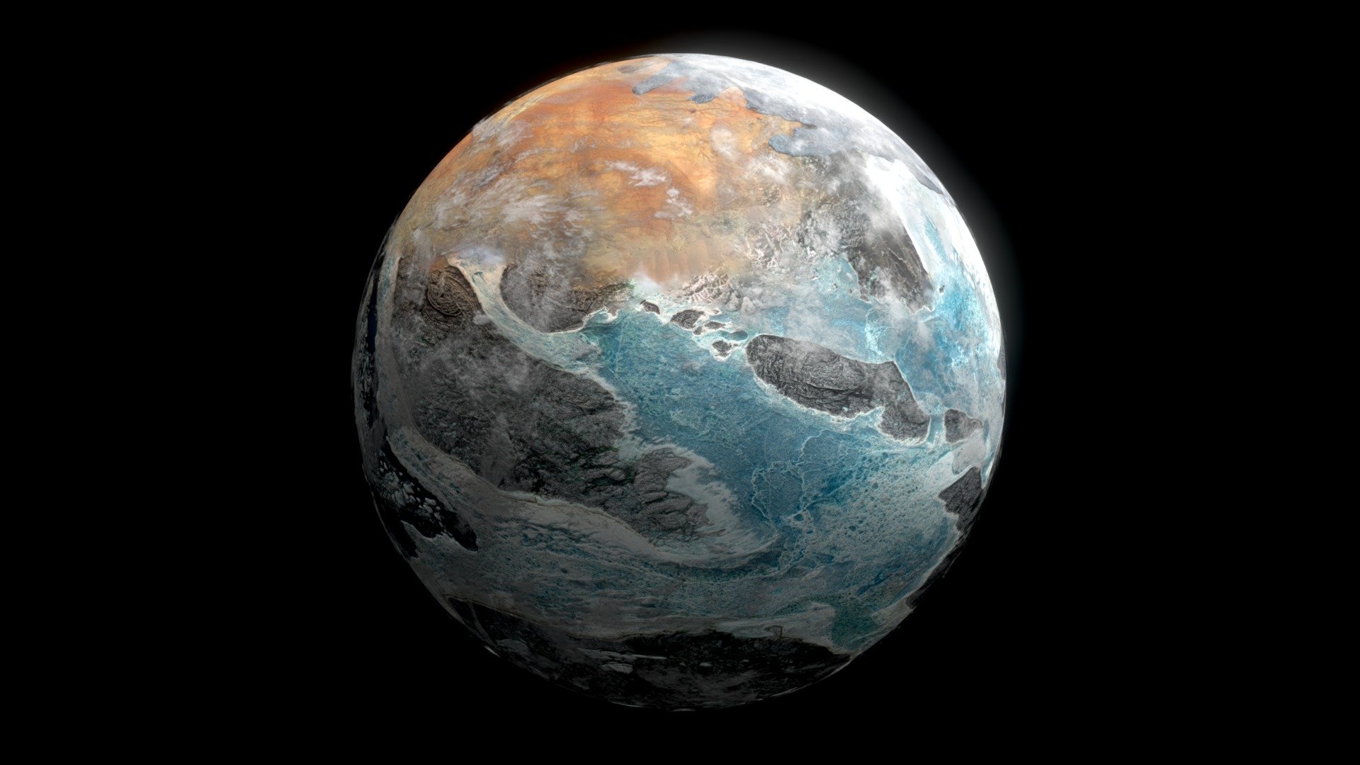 PBR Barren Planet 2 - 8K Textures - Buy Royalty Free 3D model by ...