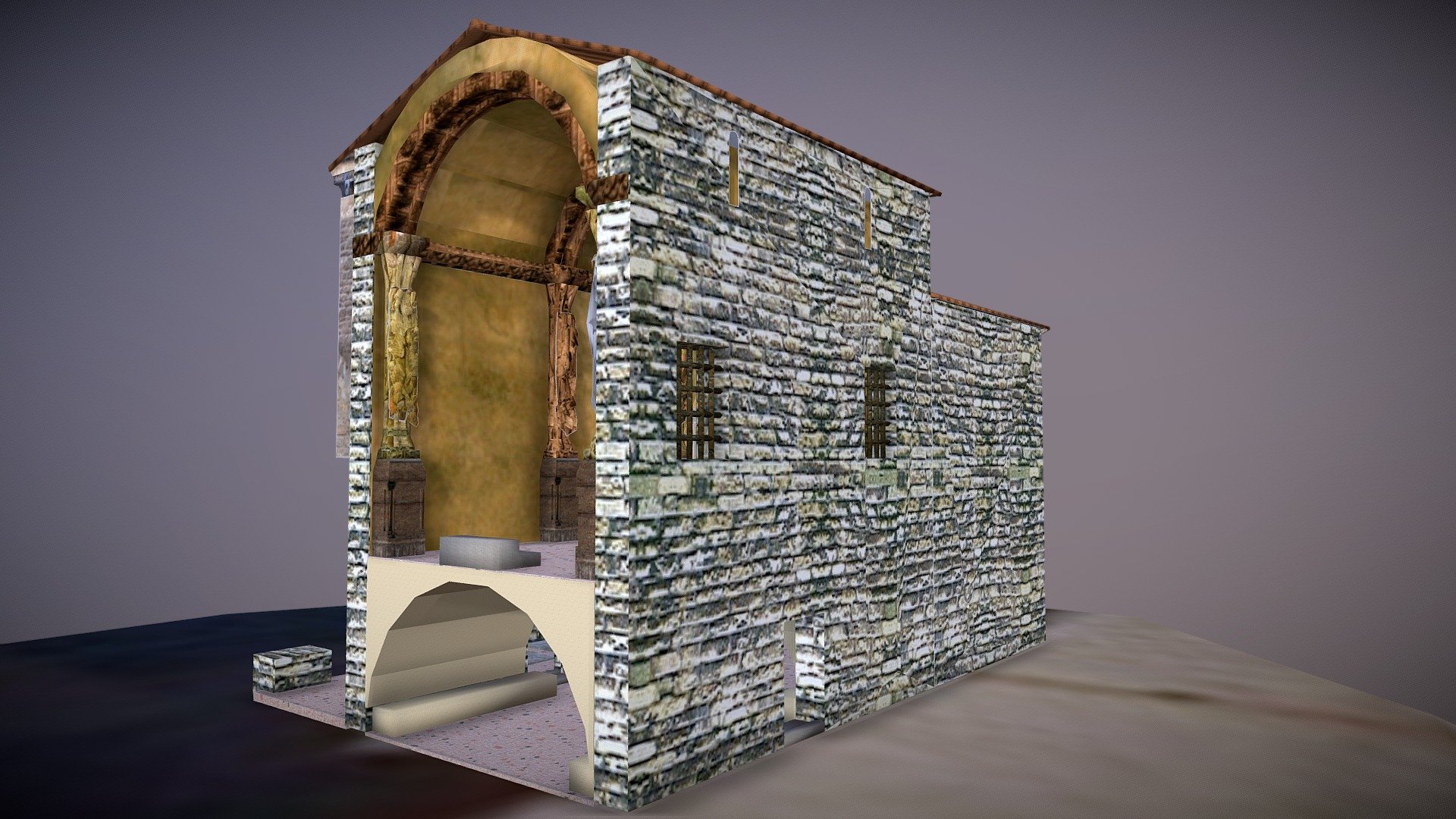 Capilla de San MIguel (Cámara Santa-Oviedo) - 3D model by pacvsmagnvs ...