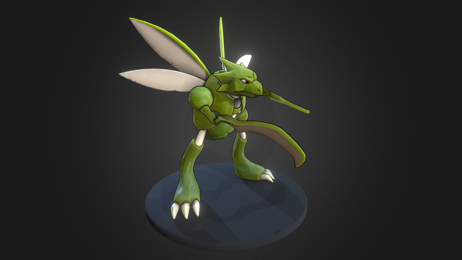 Scyther Pokemon - 3D model by 3dlogicus [d5ff45c] - Sketchfab