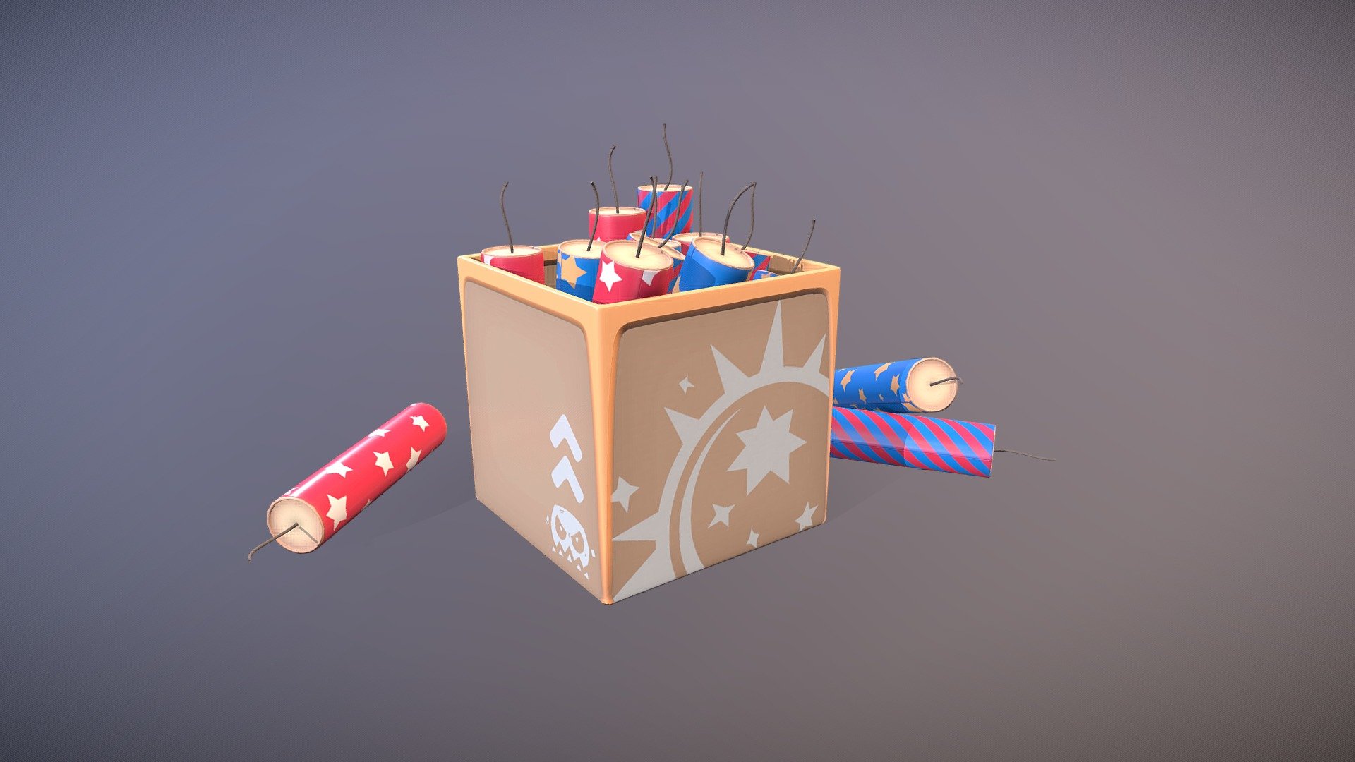 Fireworks - 3D model by Karina (@KarynaTrychyk) [d600299] - Sketchfab