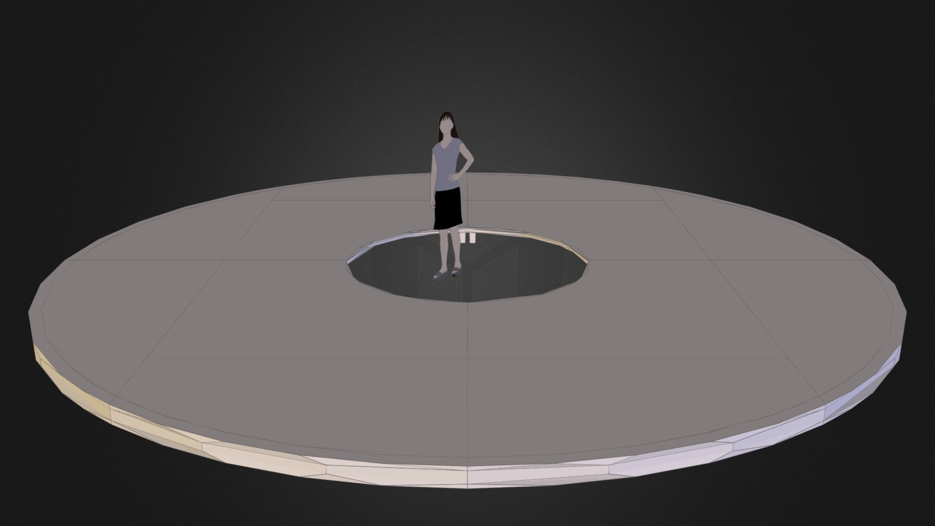 26' Plexi Circle Deck - Code:DECK-26CPL - 3D model by acme5 [d600463] - Sketchfab