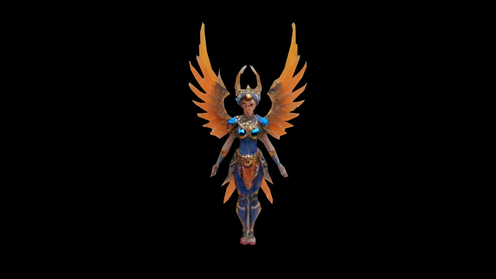 "Electric Blue Enchantment Costume Design for a - Download Free 3D ...