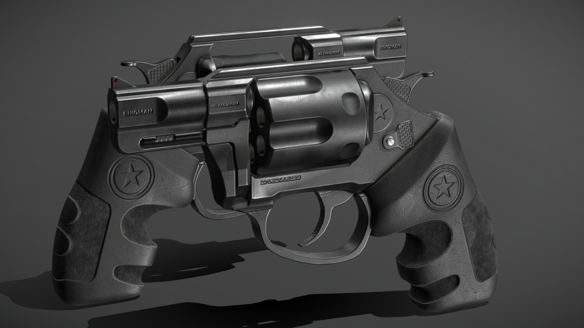 Snub Nose Revolver - Buy Royalty Free 3D model by ForeFront (@ForeF ...