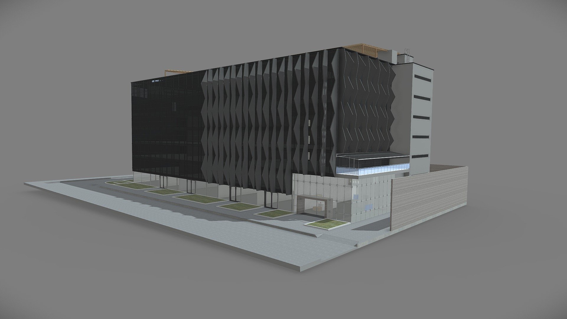 Edificio De Oficinas CORTEZZA - 3D model by Jhan Sebastian Mera (@jsmera) [d609378] - Sketchfab