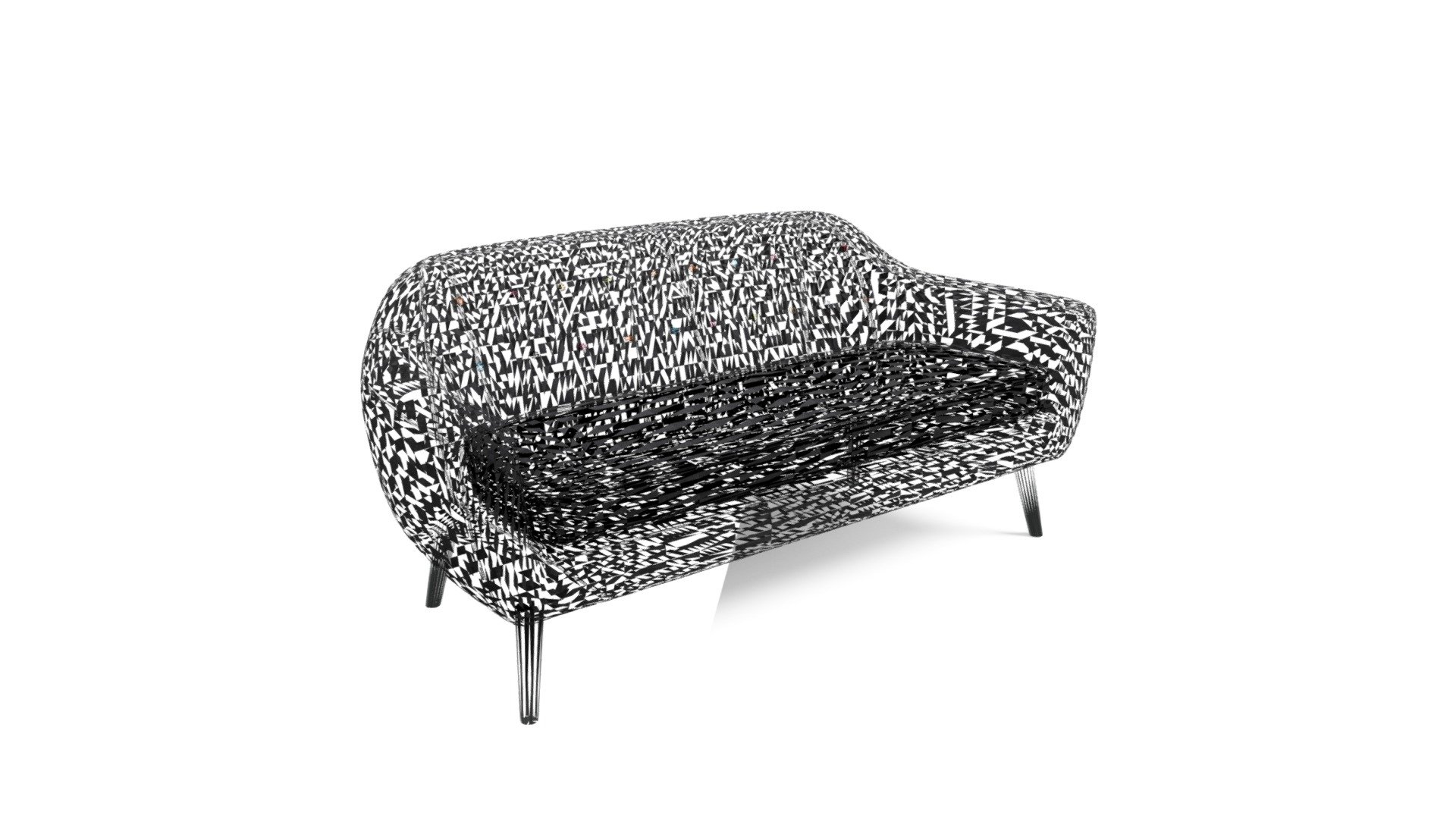 Ritchie 3 Seater Sofa, Anthracite Grey - Download Free 3D model by MADE ...