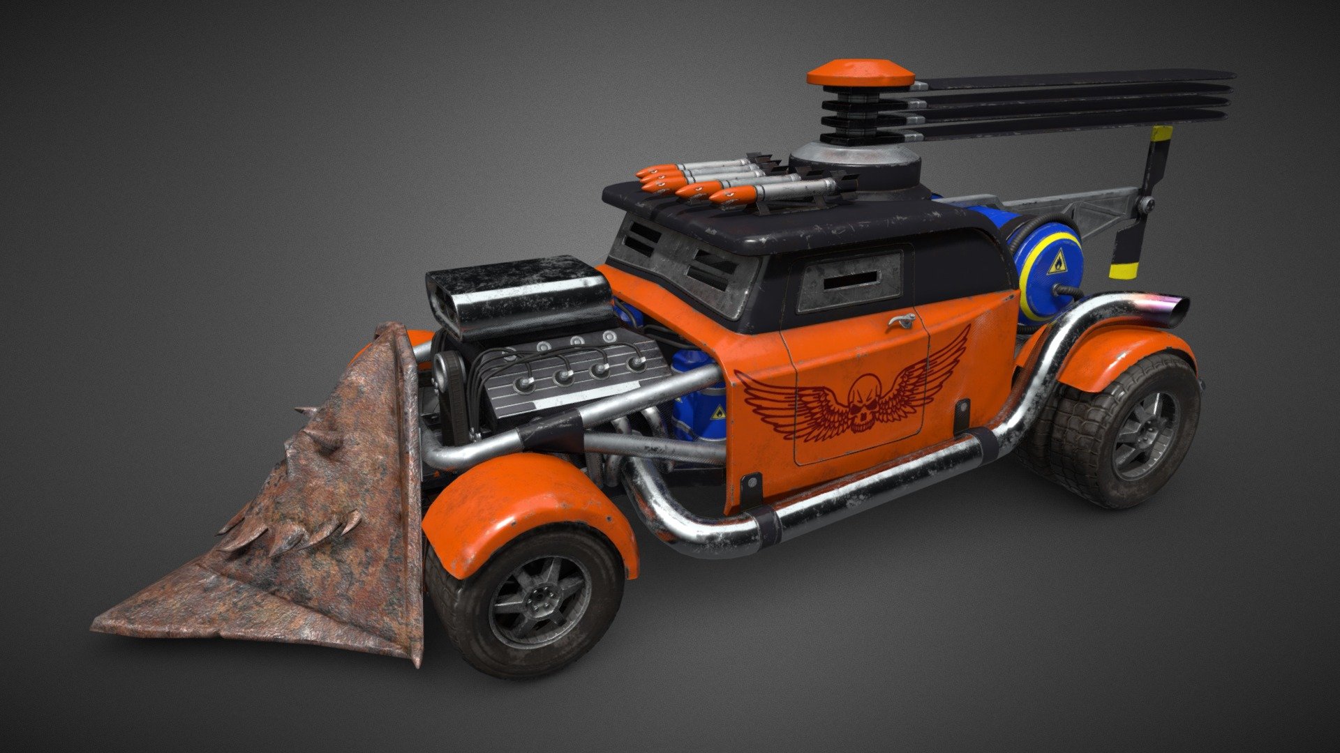Post-Apocalyptic Car - Buy Royalty Free 3D model by Ringtail Studios ...
