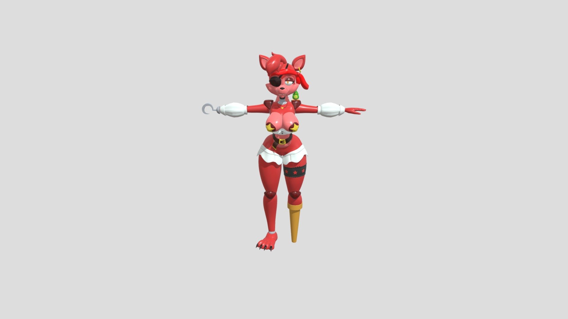 Rockstar Foxy - FNAF 6 // SFW - Download Free 3D model by ⛤ 💜 Certified ...
