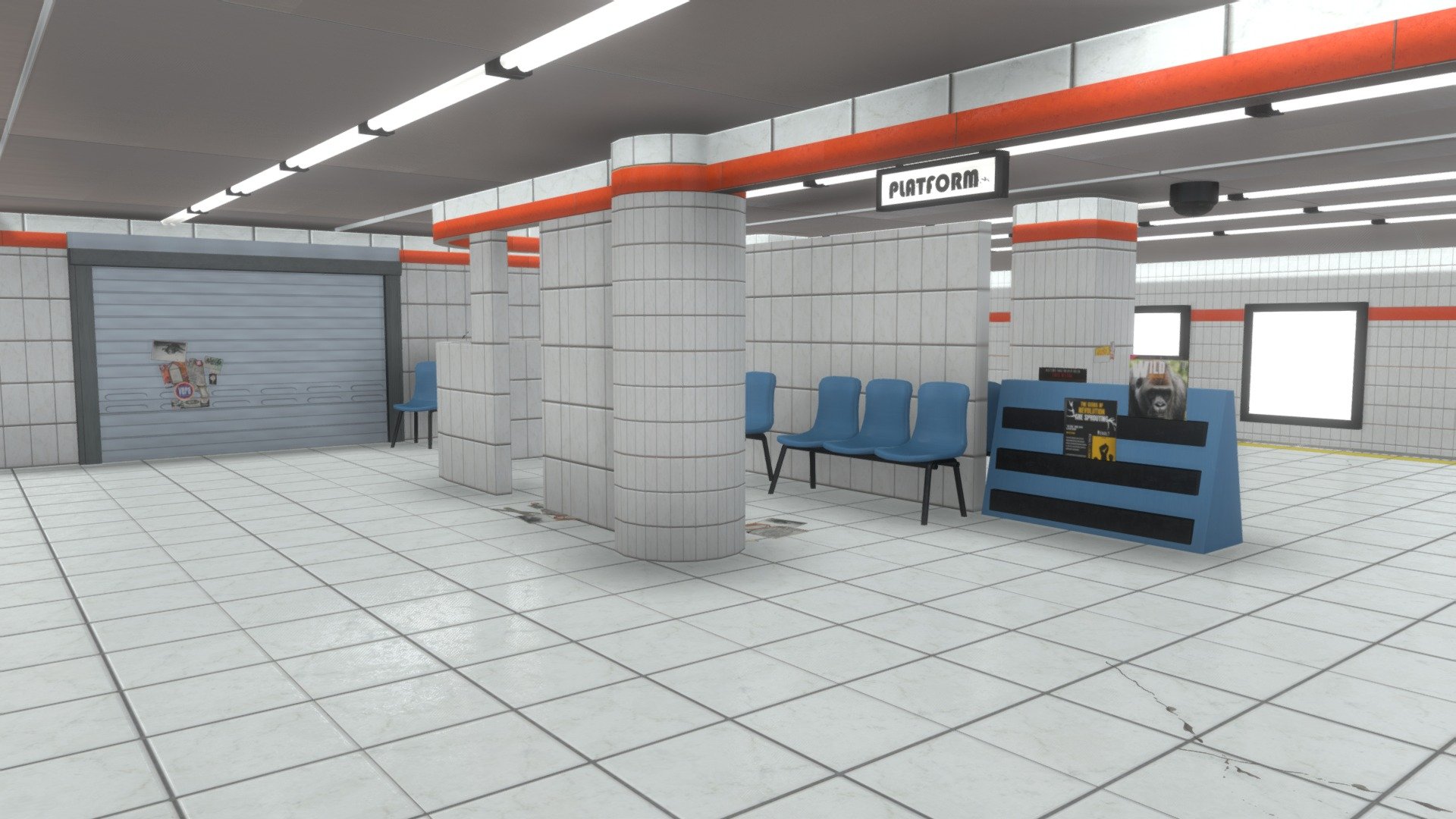 Underground Metro - 3D model by loafbrr [d60dbc9] - Sketchfab