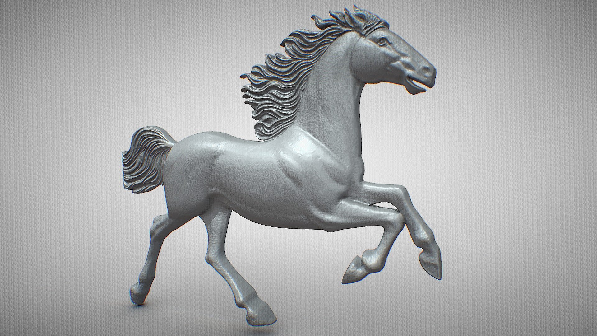 Dall-E Bing AI generated running horse 3d model - 3D model by ...