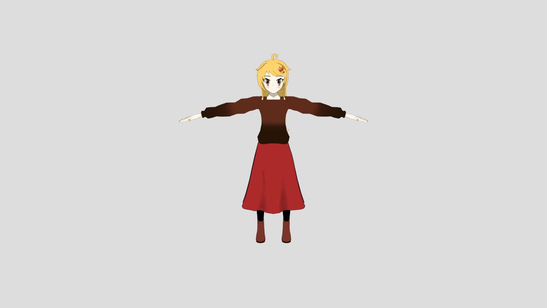 Autumn Girl - Download Free 3D model by Aryzus [d60fb44] - Sketchfab