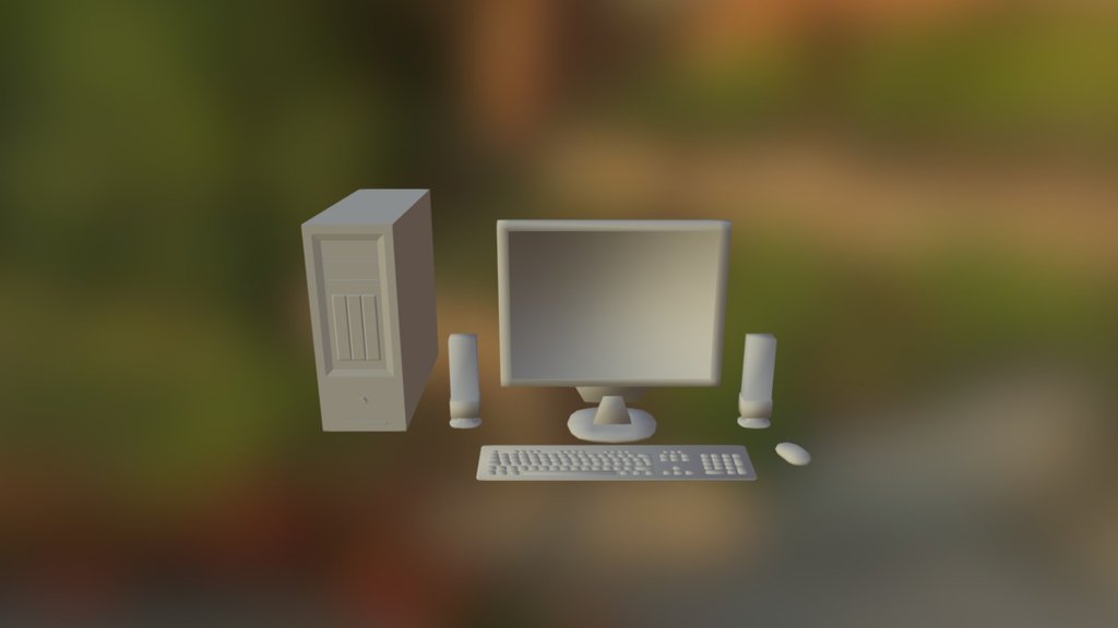 Ordinateur - 3D model by marci012ii [d610a4b] - Sketchfab