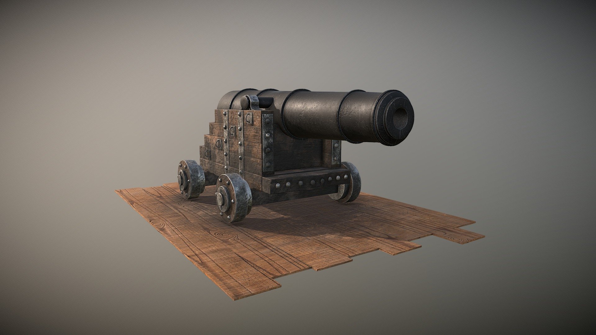 CAÑON - 3D model by Juan Cruz Francia (@jcruzfrancia) [d614c38] - Sketchfab