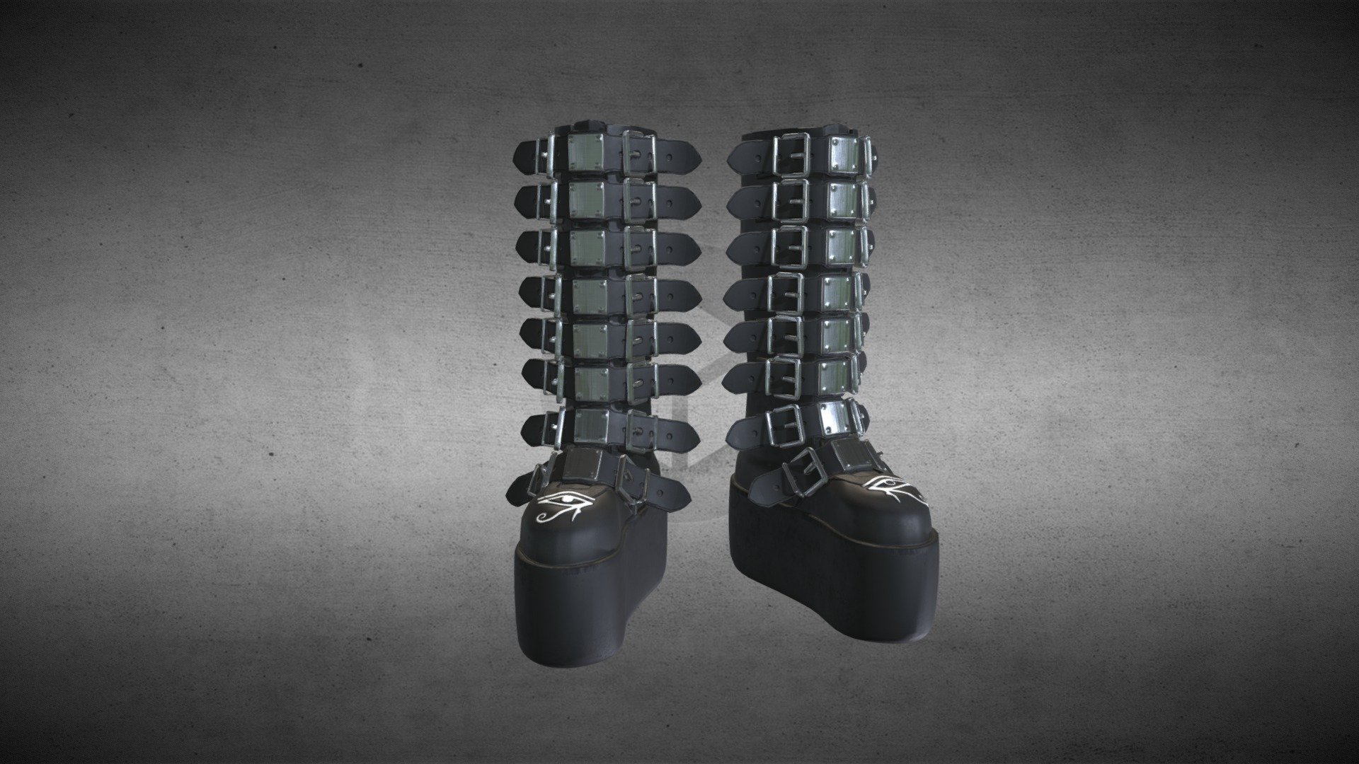 Cyber Goth Boots - 3D model by Scary Rogers (@sangwuine) [d614ec6 ...