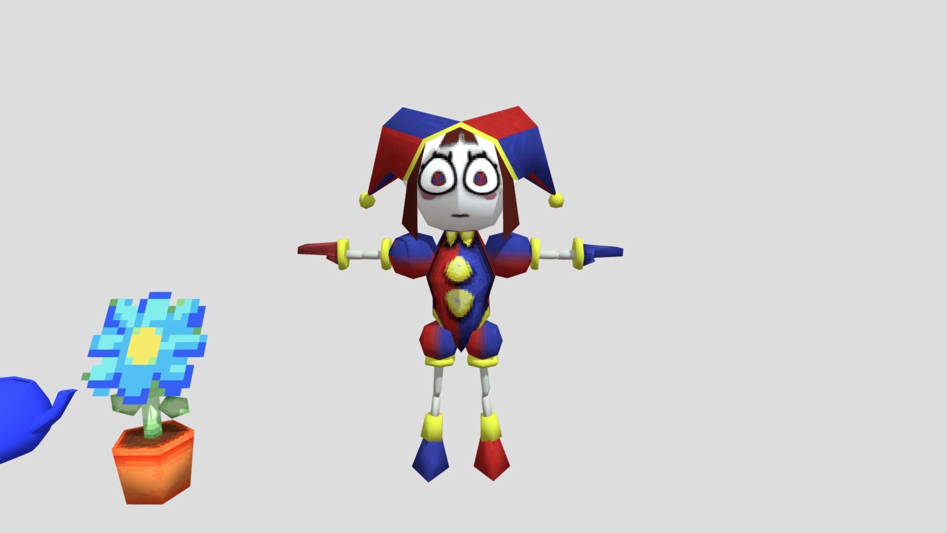pomni from tadc. ps1 version - Download Free 3D model by JadeandPals ...