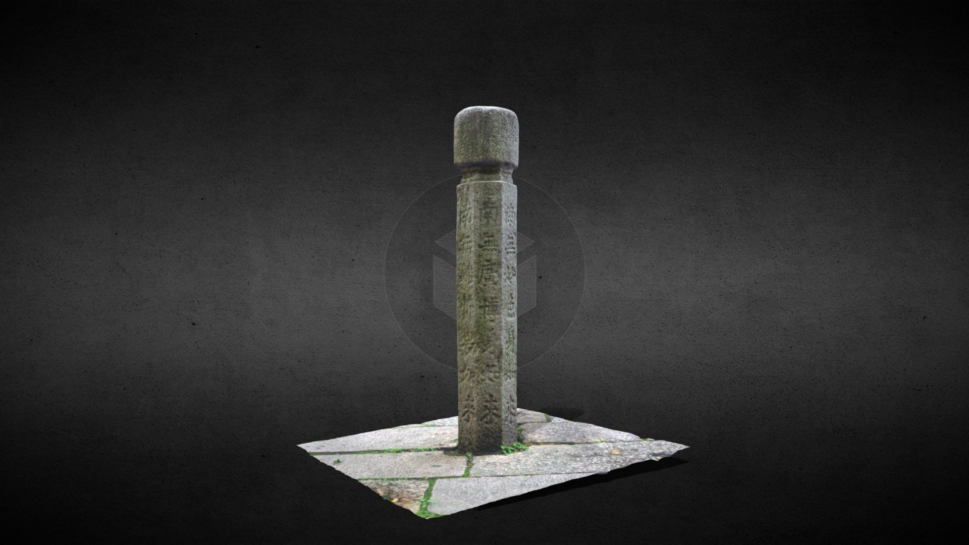 Six-faced Stone Pillar Prince Gong's Mansion - Download Free 3D model ...