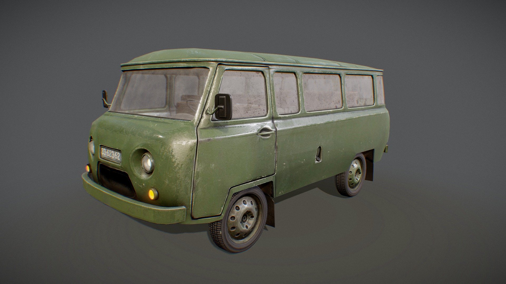 Old Military UAZ 452 |Game-Ready| - Buy Royalty Free 3D model by ...