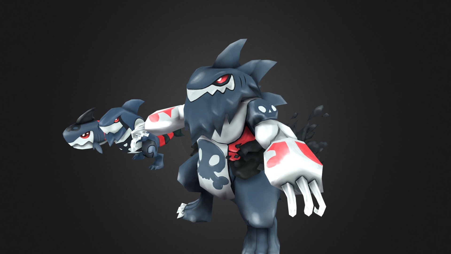 Terra Monsters Skullywag Sharpoon and Villianard - 3D model by Jasper ...