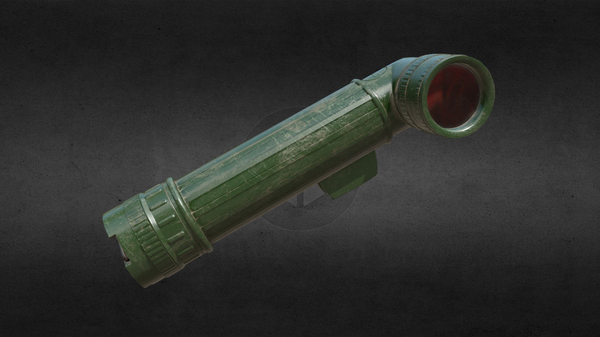 Standard Military Issued Flashlight (Moonbeam) - 3D model by canunez ...