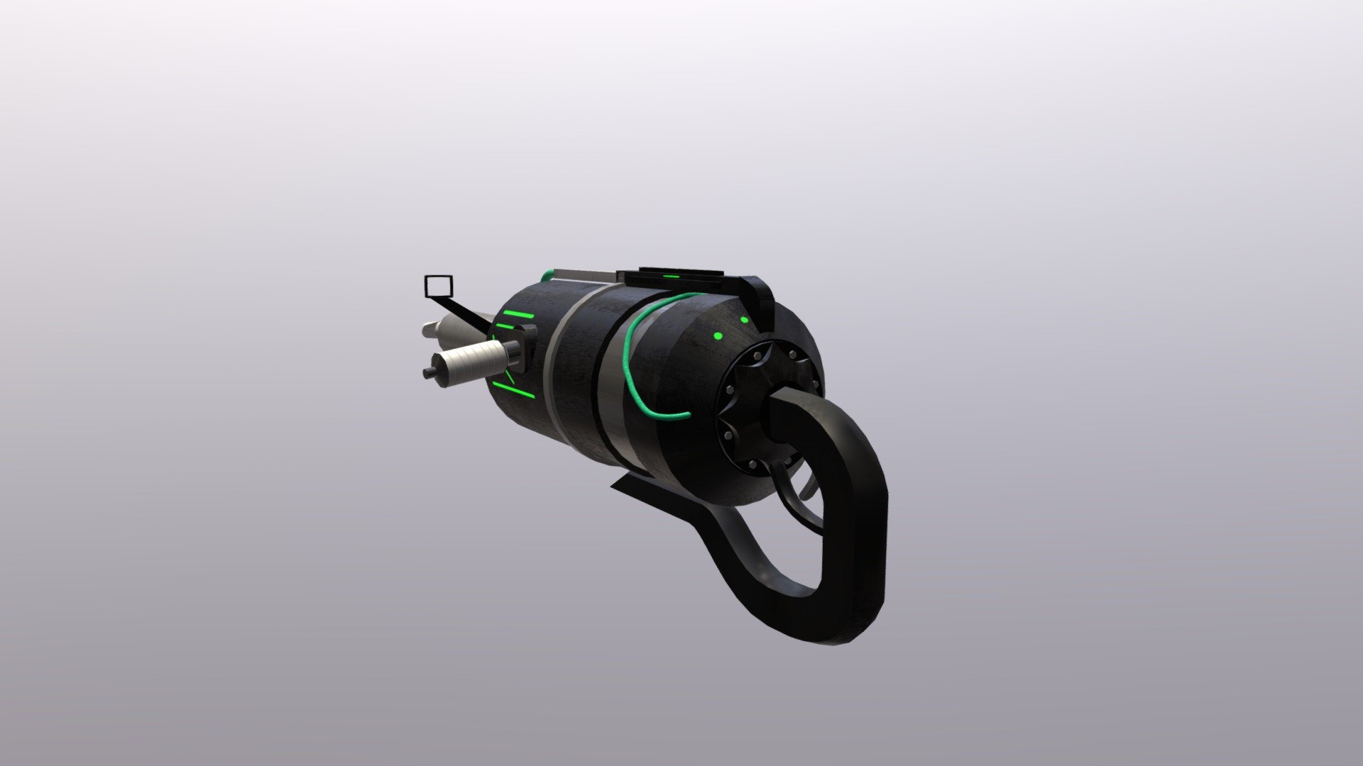 Futuristic Harpoon Gun - 3D model by Oussama1319 [d6239f6] - Sketchfab