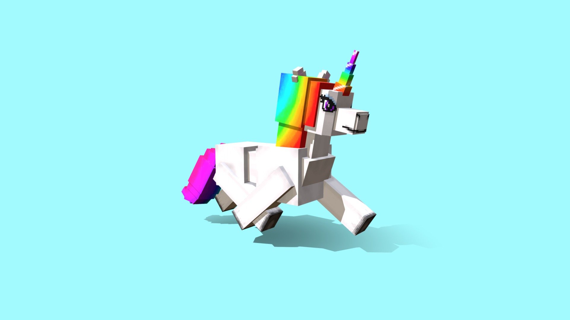 Rainbow Unicorn - 3D model by Akila Vanna (@AkilaVanna) [d623b77 ...