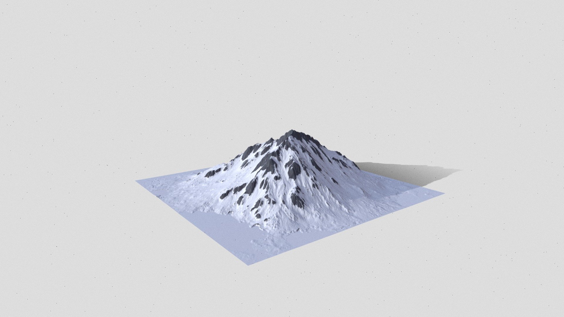 Snowy Mountain - 3D model by ICloudyI [d62b5c5] - Sketchfab