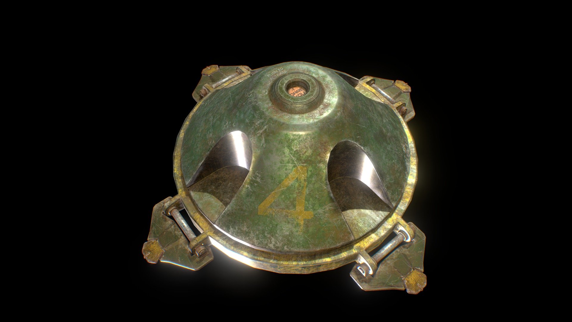 Landmine - 3D model by firdauskazman [d62b8a8] - Sketchfab