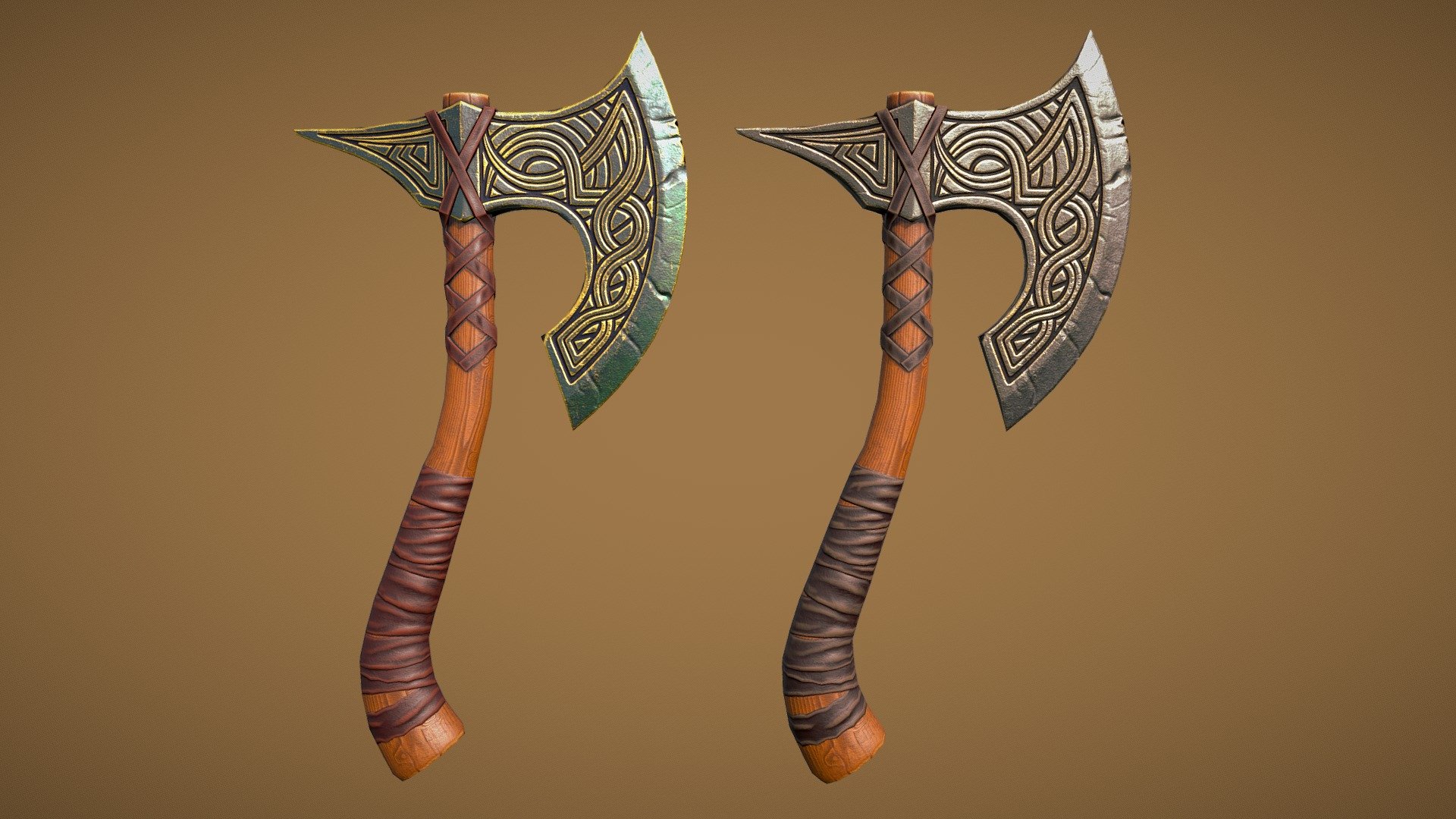 Battle Axes Set - Download Free 3D model by Vetech82 [d62e782] - Sketchfab